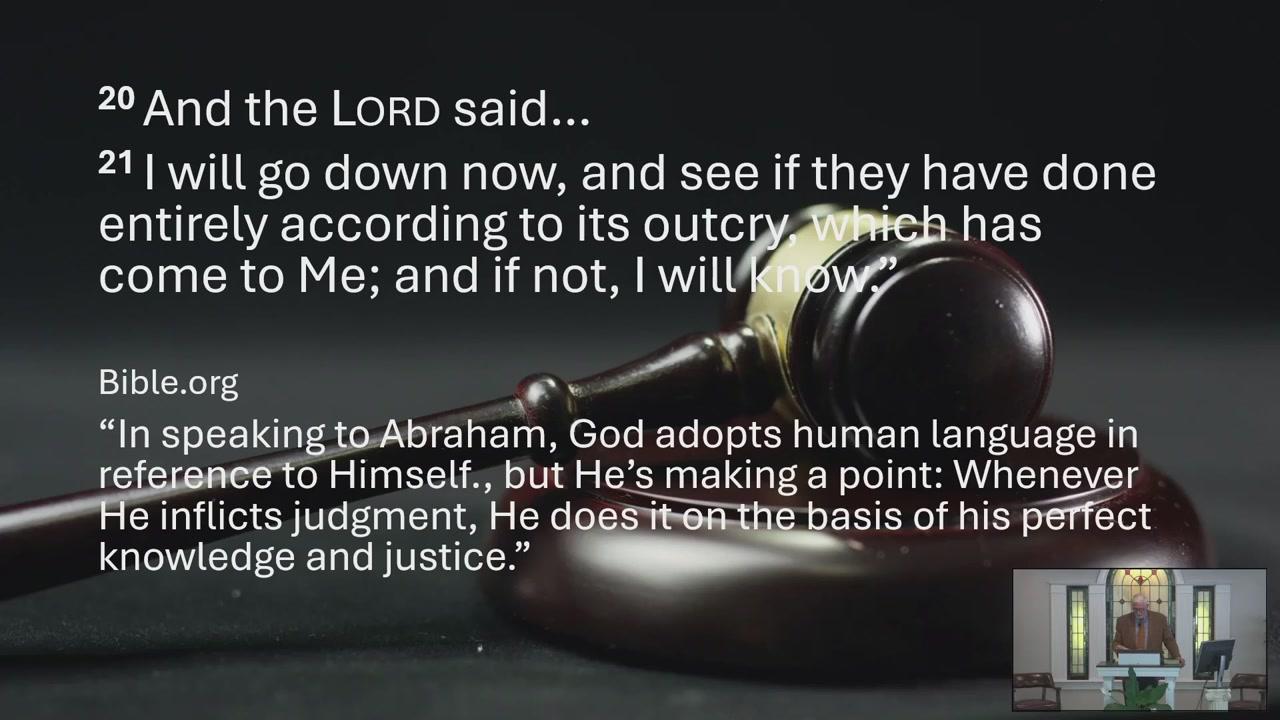 The Justice of God | Genesis 18:16-33 – Charleston Bible Church